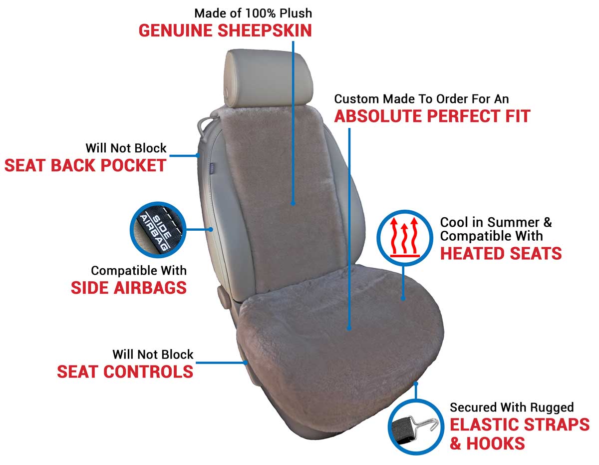 Custom Supervest Sheepskin Seat Covers - Premium Quality
