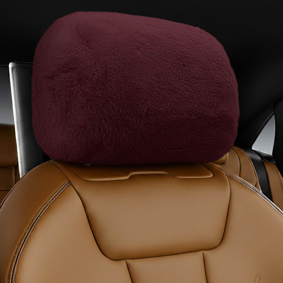 Custom Sheepskin Headrest Covers - Premium Quality