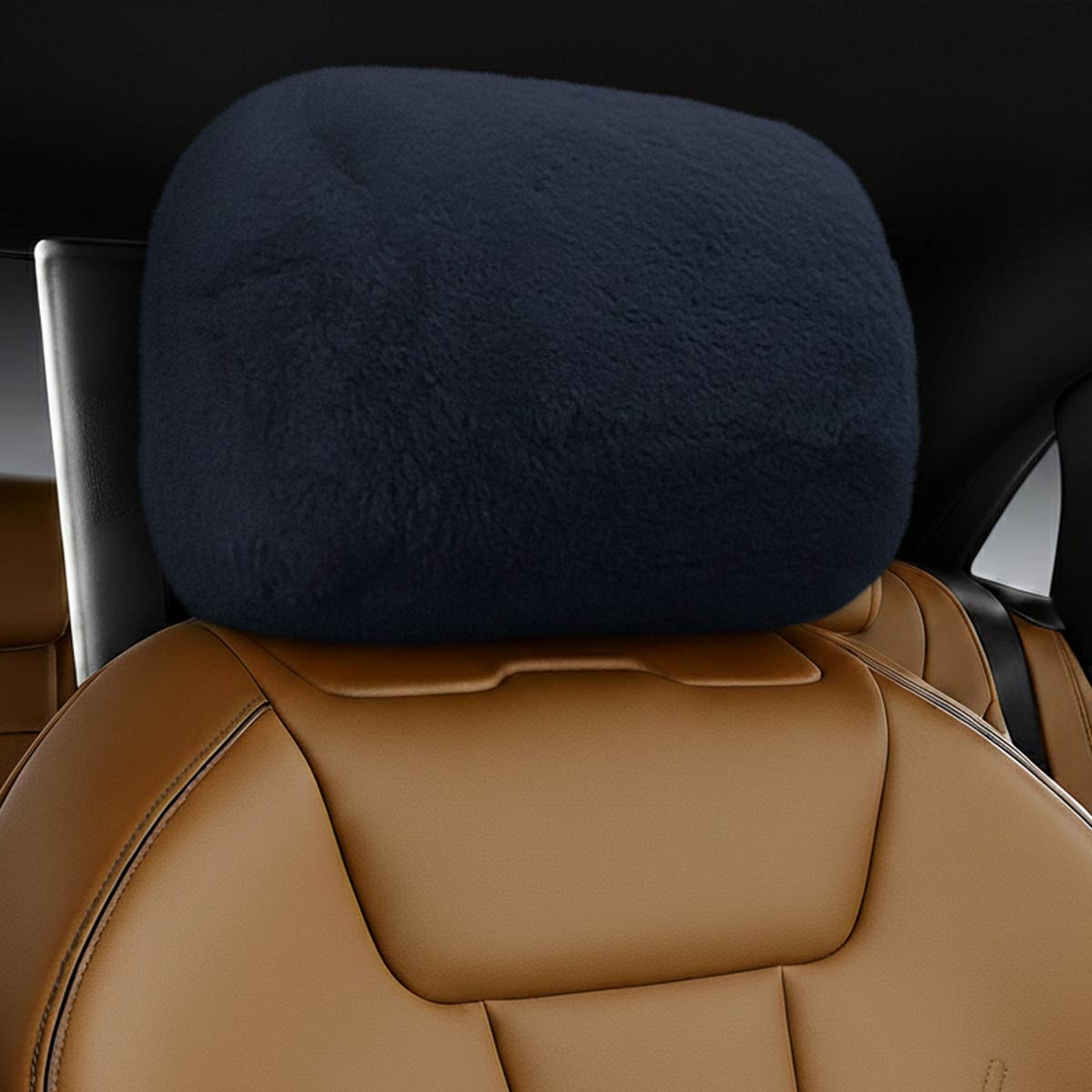 Custom Sheepskin Headrest Covers - Premium Quality