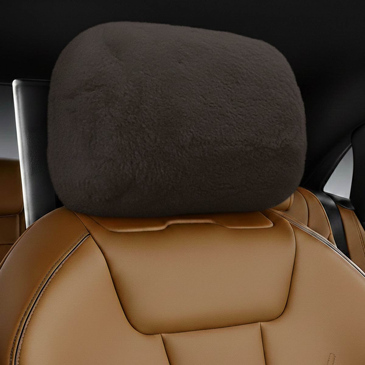 Custom Sheepskin Headrest Covers - Premium Quality