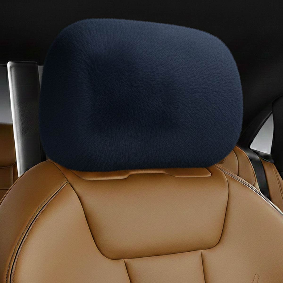 Custom Sheepskin Headrest Covers - Premium Quality