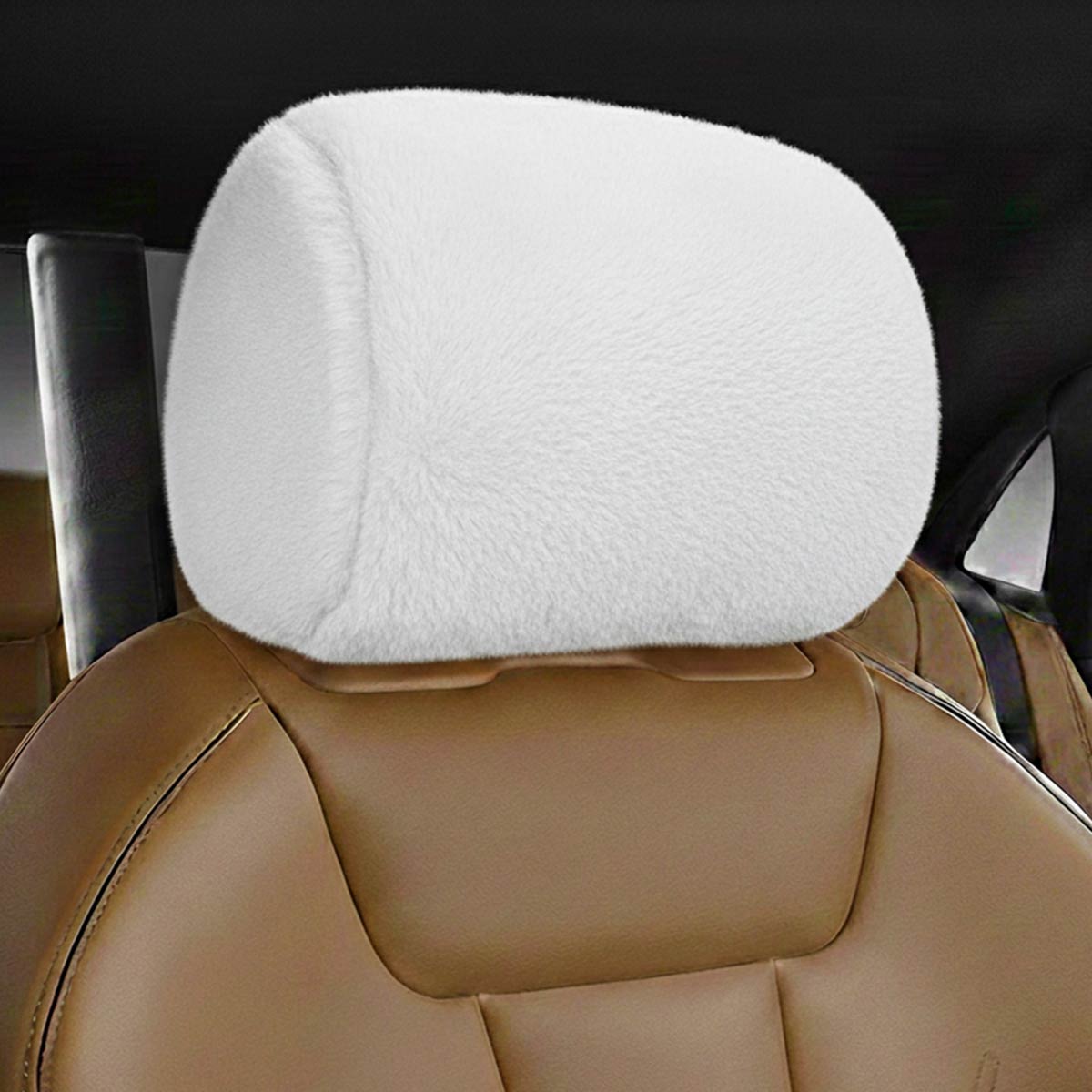 Custom Sheepskin Headrest Covers - Premium Quality